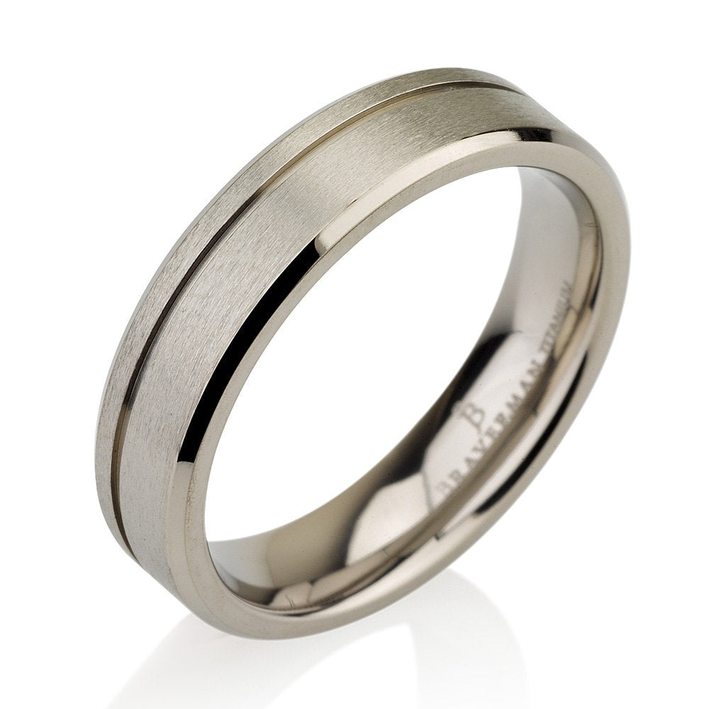 5mm Titanium Wedding Band, Womens Titanium Rings, Woman Wedding Band,B ...
